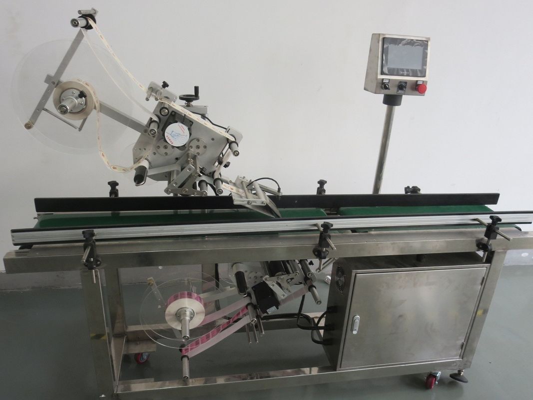 415V LCD Touchscreen Top And Bottom Labeler Automatic Plastic Bag Labeling Machine