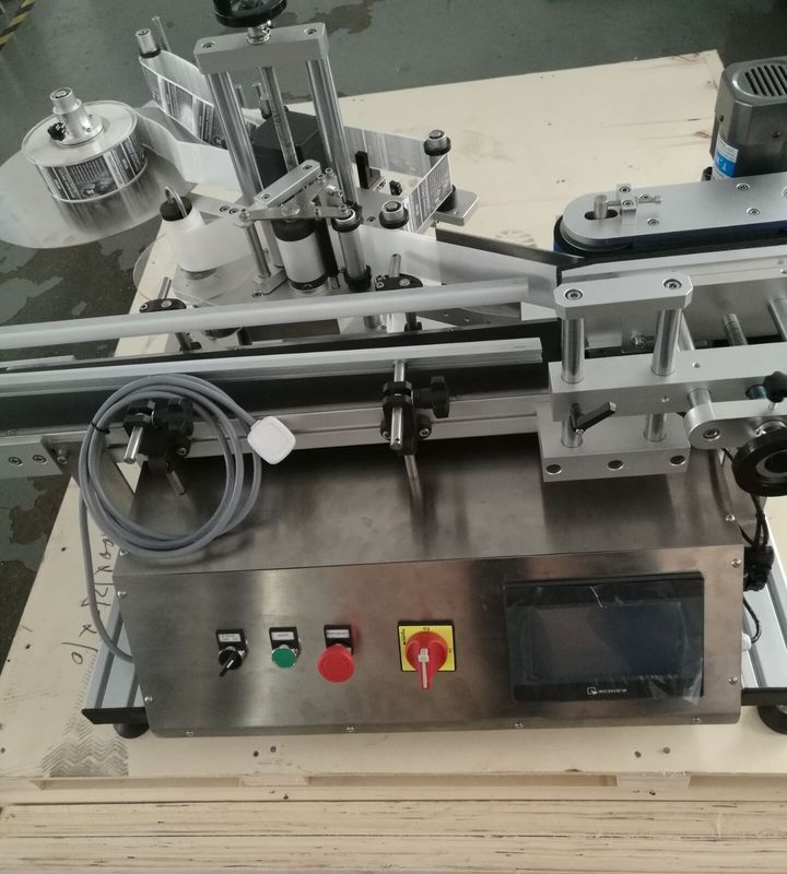 40 Bottles/Min Benchtop Automatic Labeling Machine For Pepper Jar Clamp ...