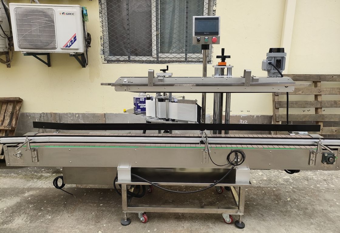 ODM 450kg Big Drum Flat Bottle Labeling Machine Applicator For Oil ...