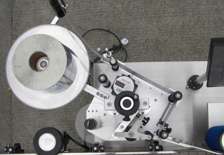 Customized Touchscreen Online Flat Label Applicator Machine PLC Control ...