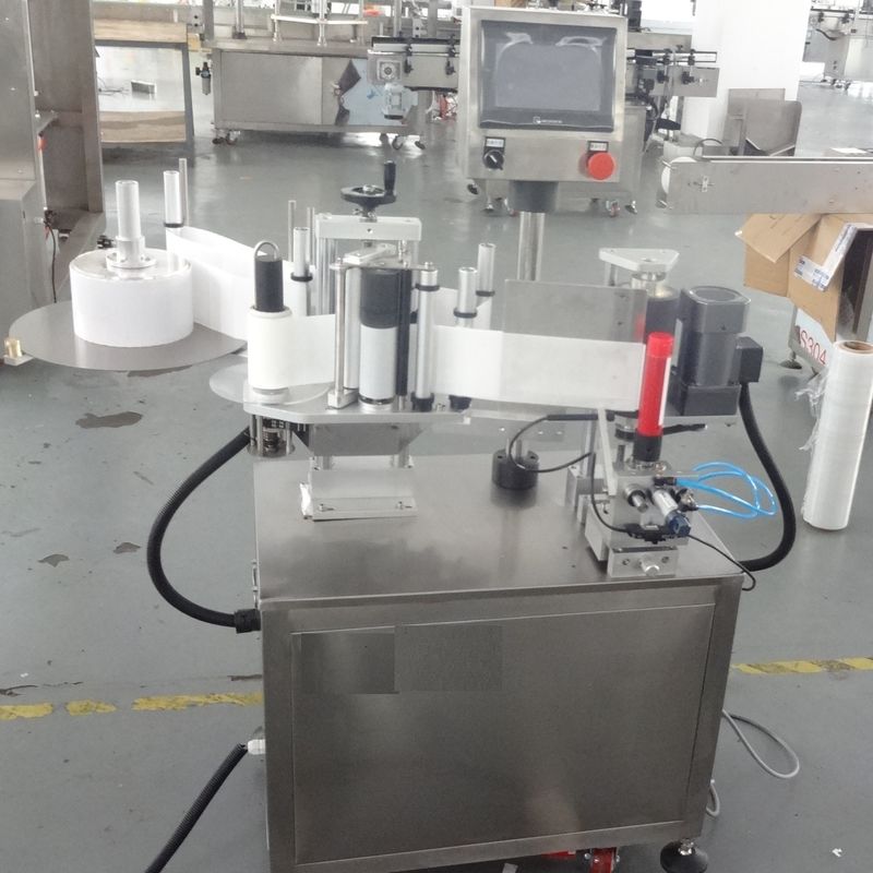 390W Wrap Around Semi Automatic Label Applicator Machine For Aluminium Tube