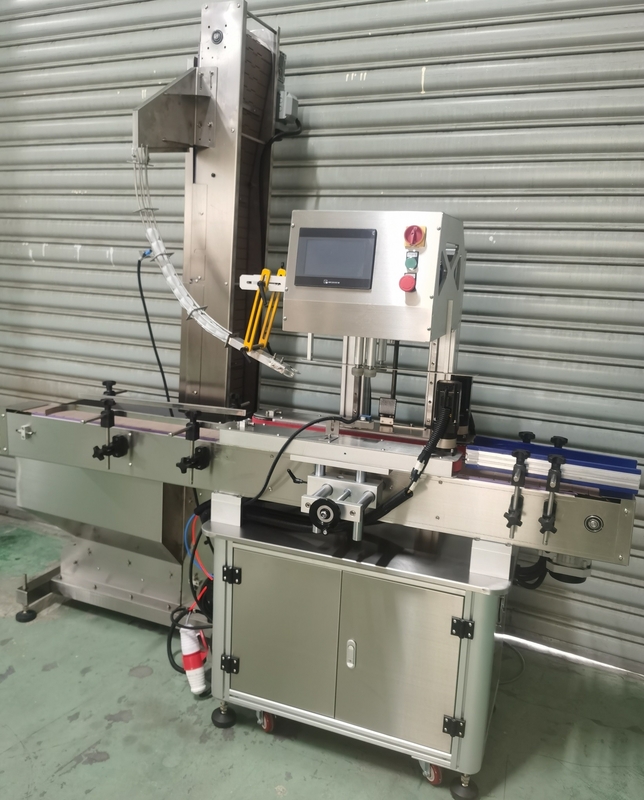 Pneumatic Screw Automatic Capping Machine Feeding Servo