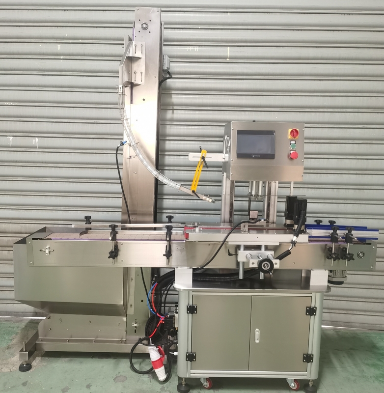 Customized Linear Trigger Pump Capping Machine For Four Wheel Round Spray Cap