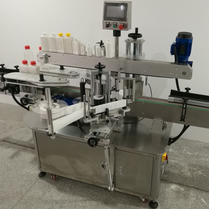 Automatic Flat Front Back Labeler For Oil Drum Square Bottle Jar Two ...