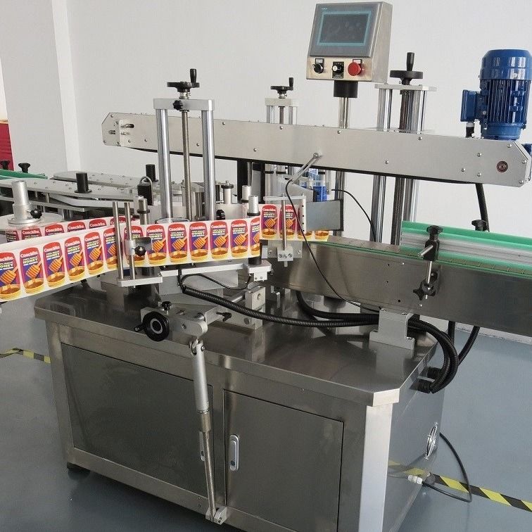 Automatic Flat Lipstick Labeling Machine Jar Label Printing Machine