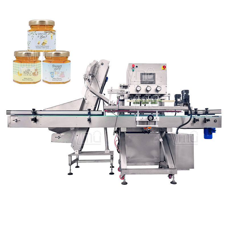 YIMU CM300 Industrial Machinery to Close Glass Bottle Jar with Aluminum ...