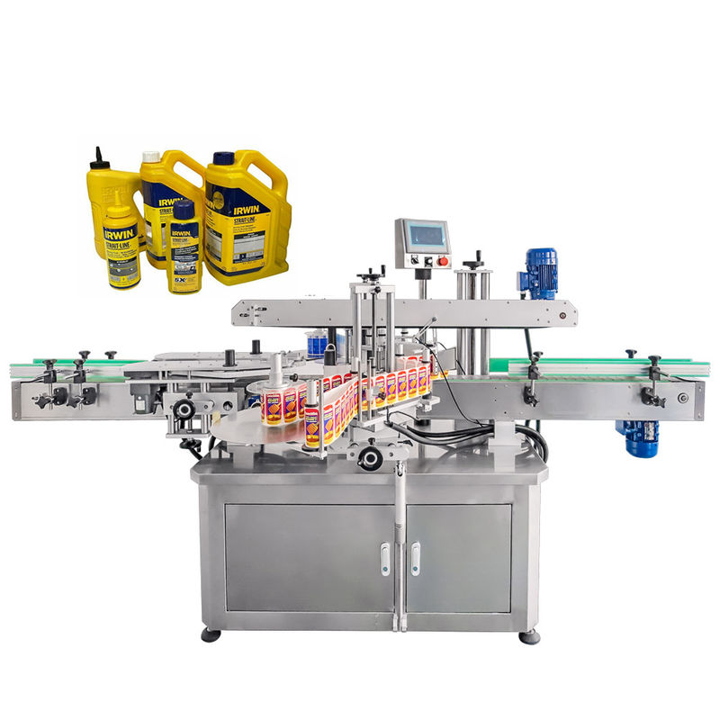 YIMU YM620 Double Sides Flat Square Bottle Labeler Automatic Labeling Machine for Lubricating ...