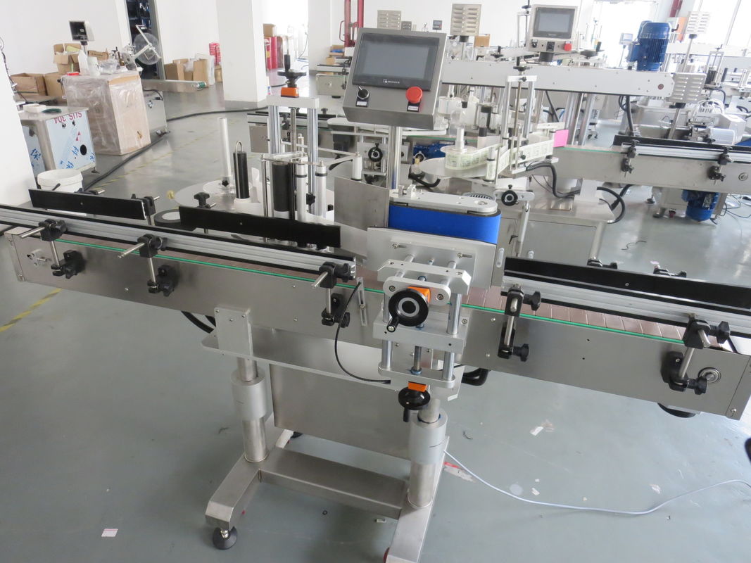 Automatic Wrap Around Plastic Bottle Labeling Machine Tabletop Labeler 60Hz