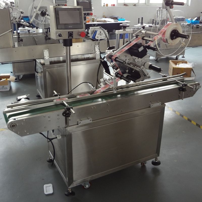 110V 220V Automatic Jar Labeling Machine Applicator For Wine Glass Bottle