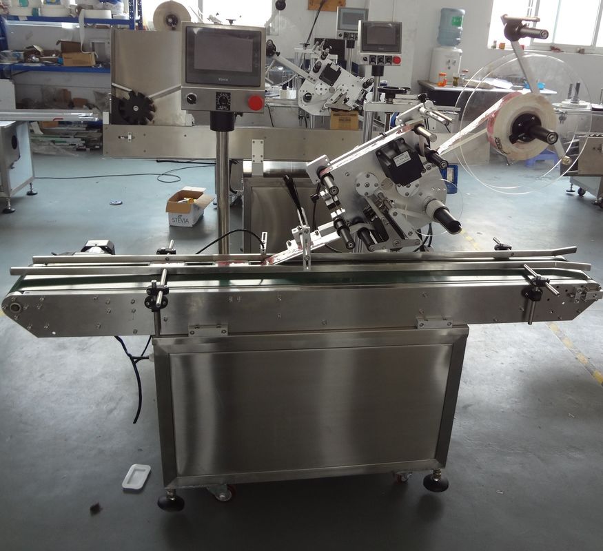 110V 220V Automatic Jar Labeling Machine Applicator For Wine Glass Bottle