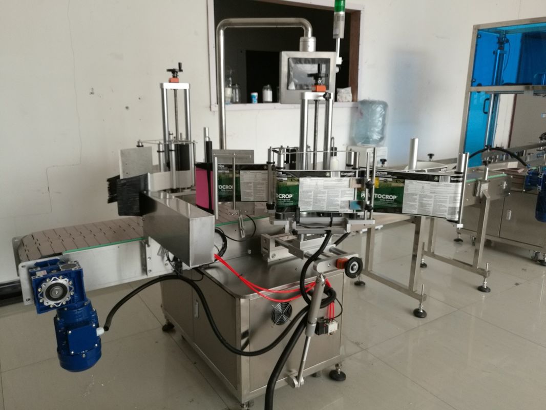 Automatic Big Bottle Front Back Labeler Carton Labeling Machine 580kg