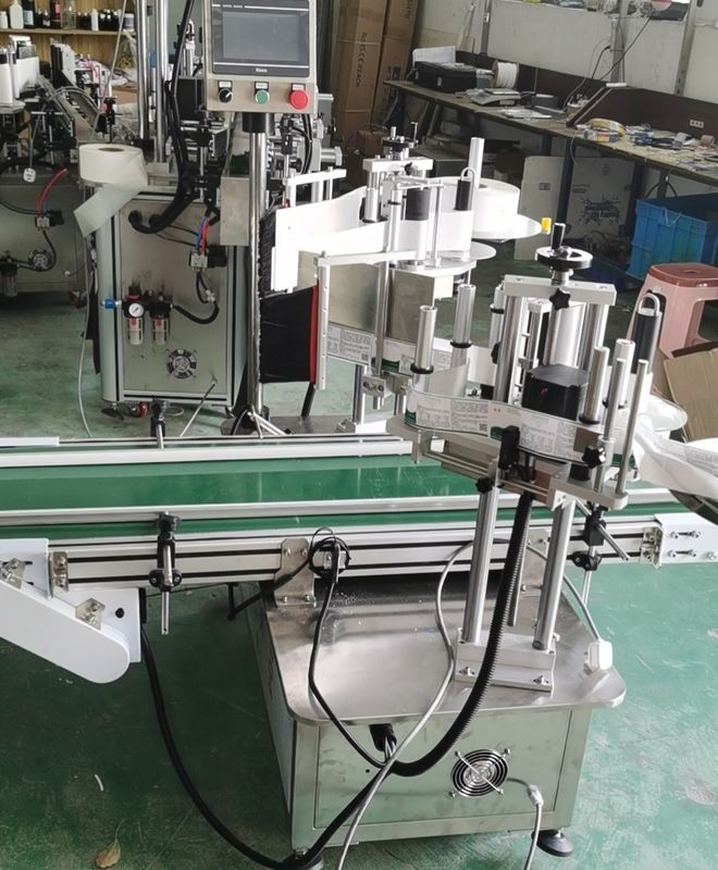 Automatic Big Bottle Front Back Labeler Carton Labeling Machine 580kg