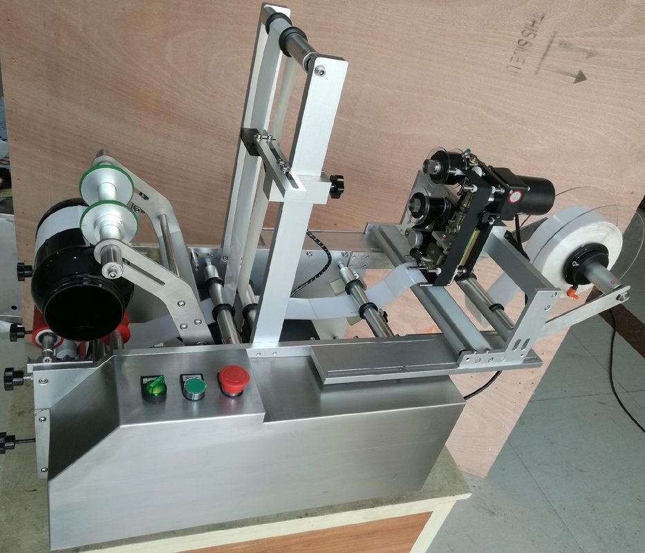 400W Plastic Round Bottle Semi Automatic Label Applicator Labeler 50KG