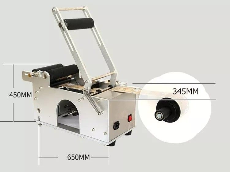 Aluminum SS304 Tube Semi Auto Label Applicator 18mm-120mm