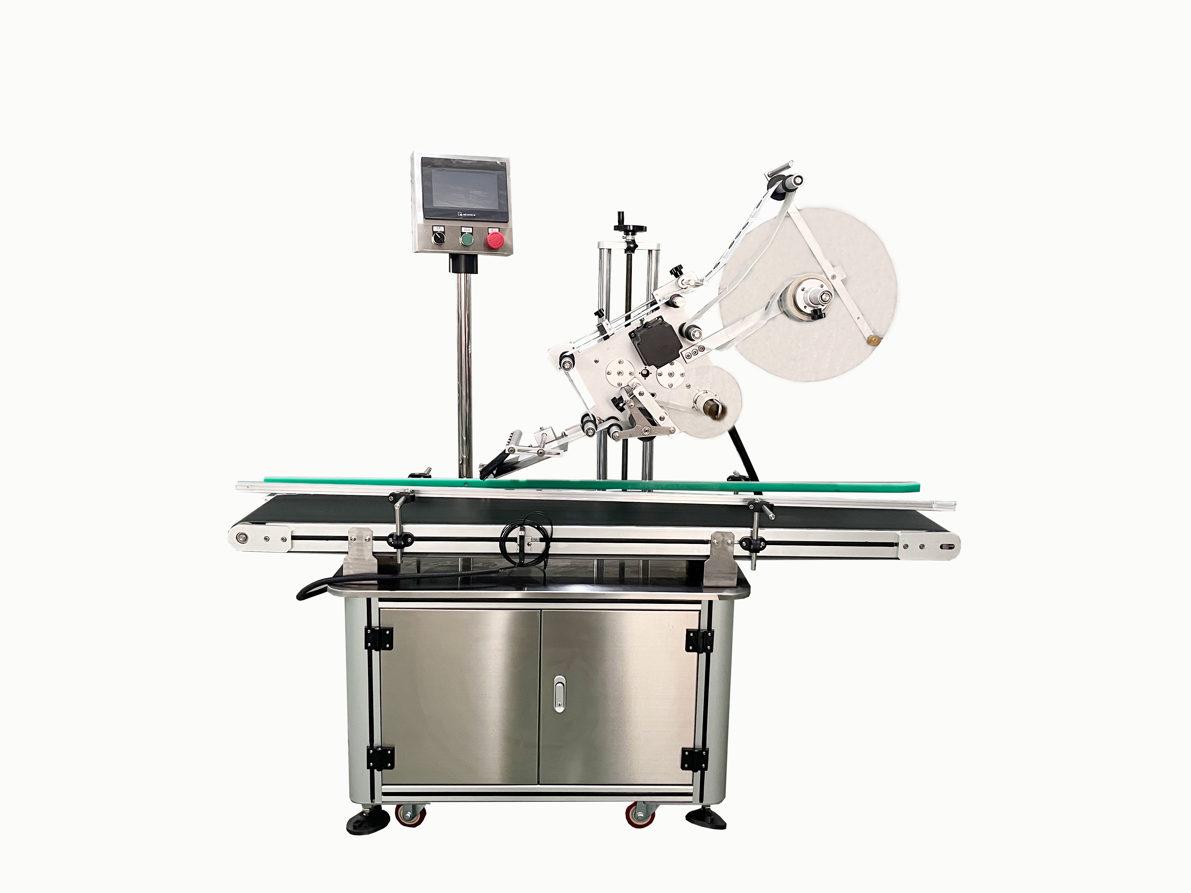 Box Top Side Plane Labeler Automatic Flat Labeling Machine In Bag Pouch Lid