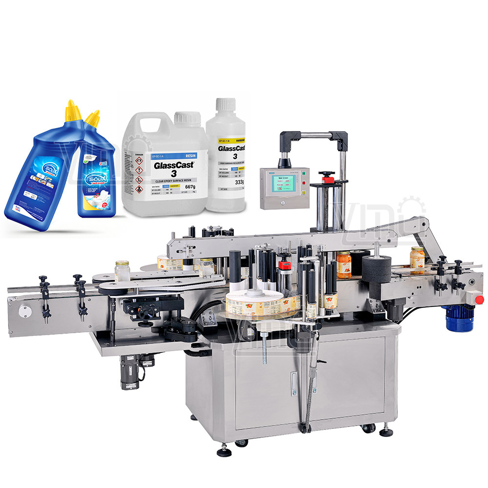 YIMU YM620 Auto Lube Oil Double Side Adhesive Applicator for Laundry Detergent Bottles