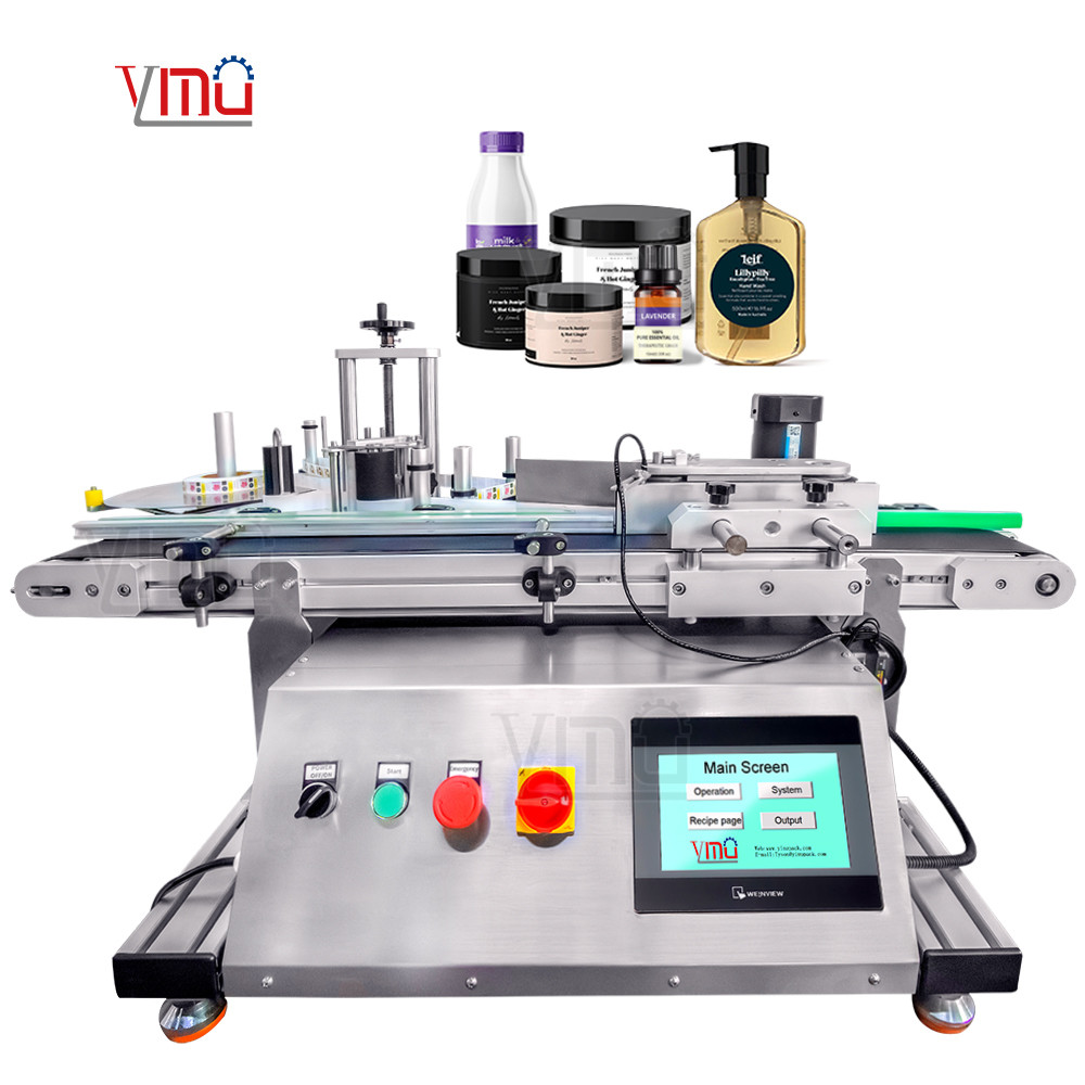 Yimu 4 Series Desktop Labeling Machine For Bottles , Jars