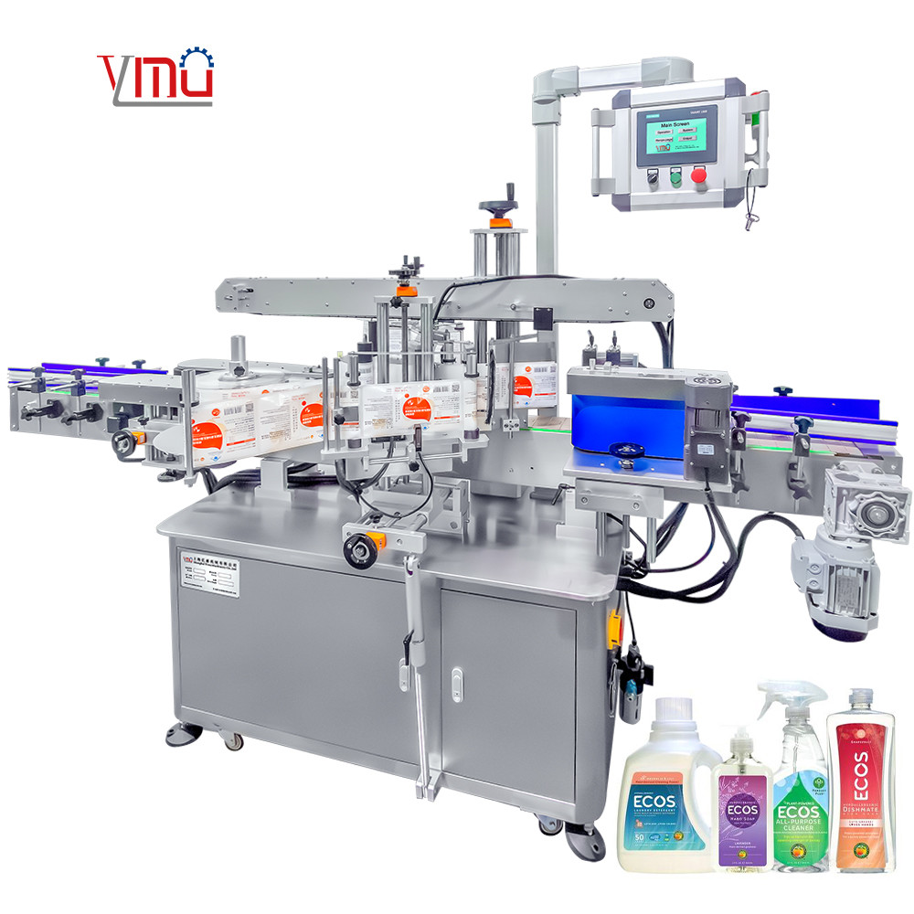 YM620 Automatic Square Bottles Label Applicator Jerry Can F-Styel Jugs ...