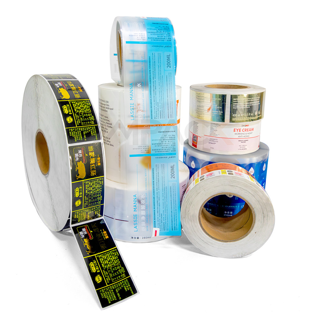 Yimu Sticker Labels，Waterproof Labels For Bottles , Costom Adhesive Label Rolls