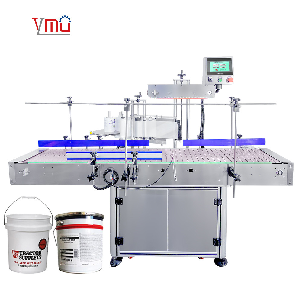 YIMU YM610 Automatic Big Round Container Label Applicator Bucket ...