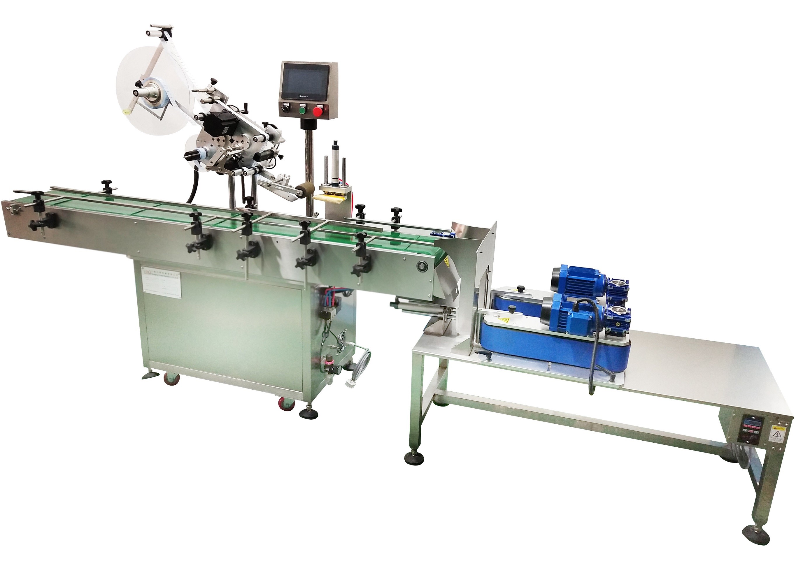 ODM Adhesive Sticker Top And Bottom Labeler Machine 280KG for Square Bottle