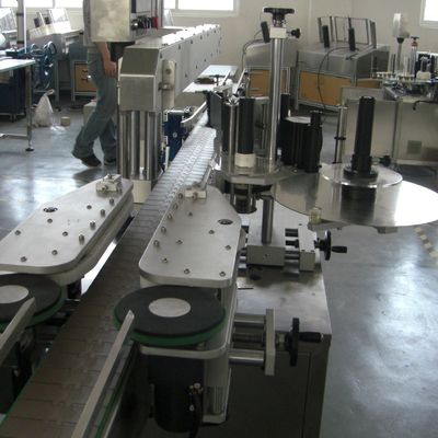 SUS 304 Automatic Single Side Barrel Bucket Labeler Flat Surface Bottle ...