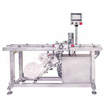 2024 Automatic Flat Label Applicator Machine For Top Bottom Labeling On ...