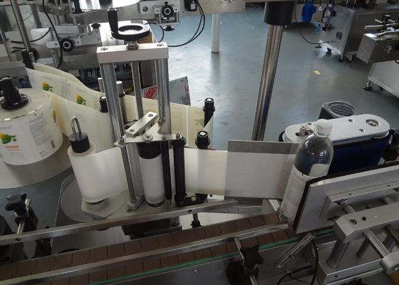 OEM SS304 Automatic Barcode Label Applicator For Flat Round Glass Beer ...