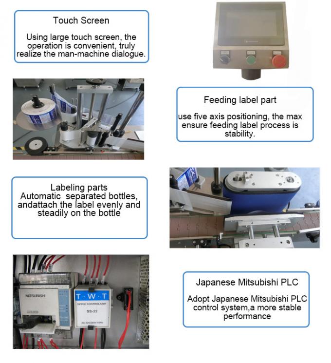 GMP 304SS Automatic Tabletop Pet Plastic Bottle Label Printing Machine ...