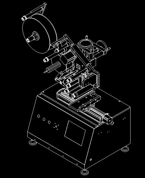 PLC Flat Jar Sticker Semi Automatic Labelling Machine For Square Bottle