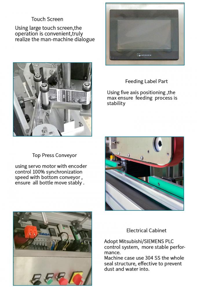 YM400 Benchtop Automatic Round Bottle Labeling Machine For Jam