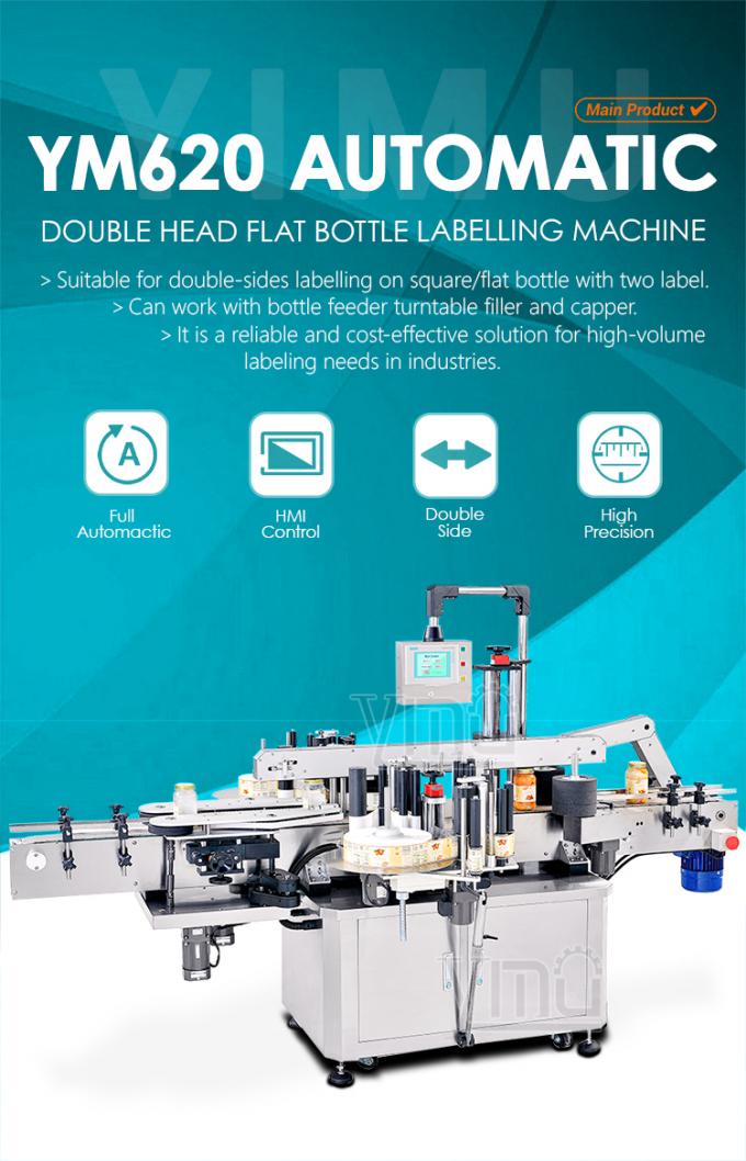Double Sided Automatic Front Back Sides Flat Labeling Machine For ...
