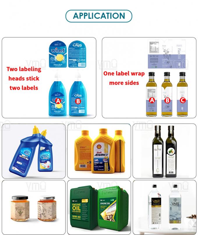 Double Sided Automatic Front Back Sides Flat Labeling Machine For ...