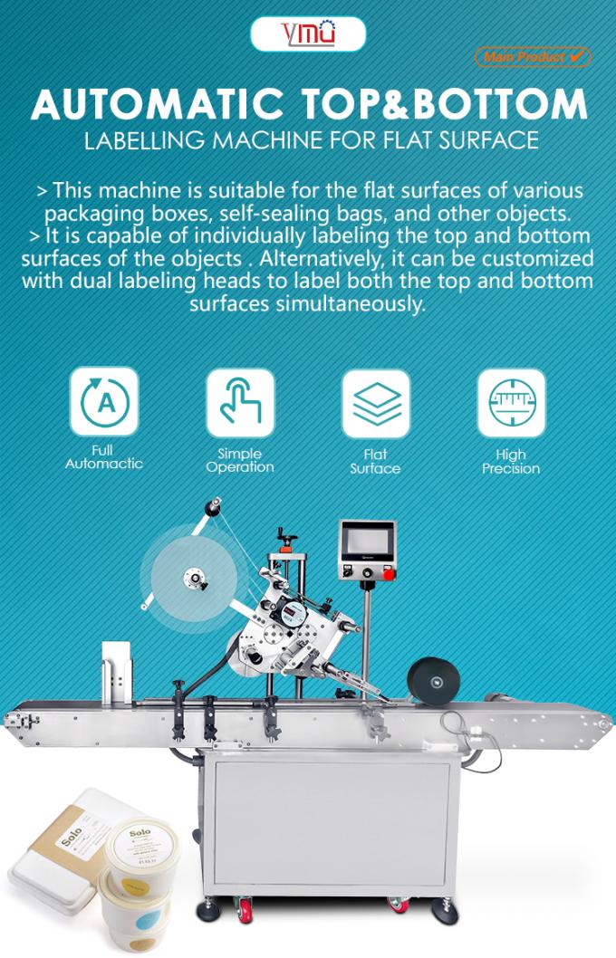 YM210 Full Automatic Bag Pouch Flat Top Surface Labeling Mchine For Box ...