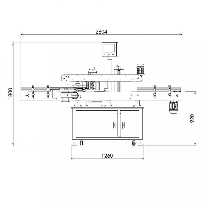 YIMU YM610 Automatic Big Round Container Label Applicator Bucket ...