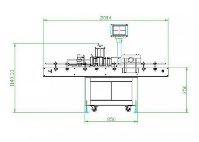 Fast Wrap Around Labeller Mineral Water Bottle Labeling Machine 110V